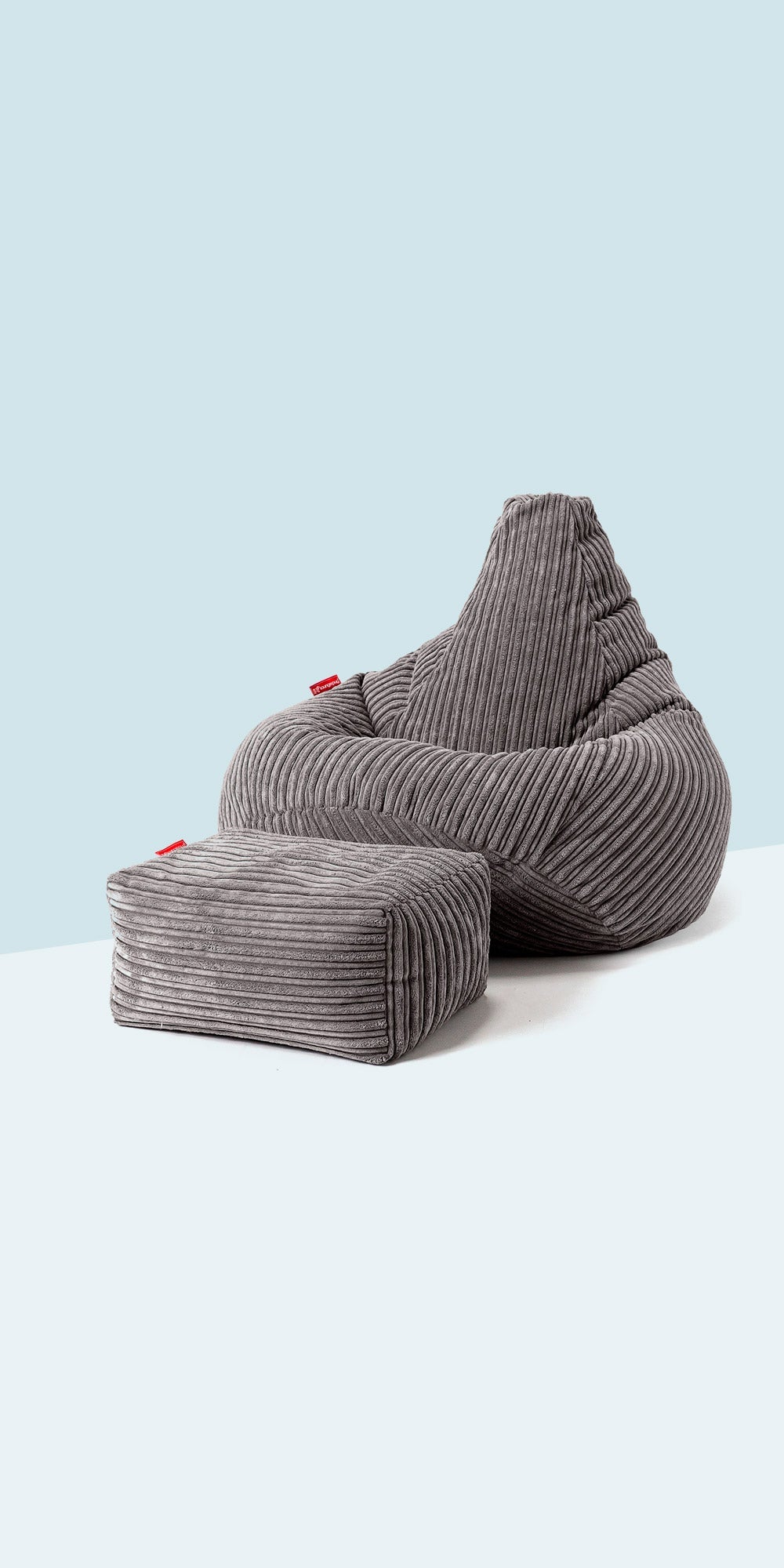 Lounge Pug - Gaming Sitzsack Sessel - Cord Graphitgrau– Big Bertha ...