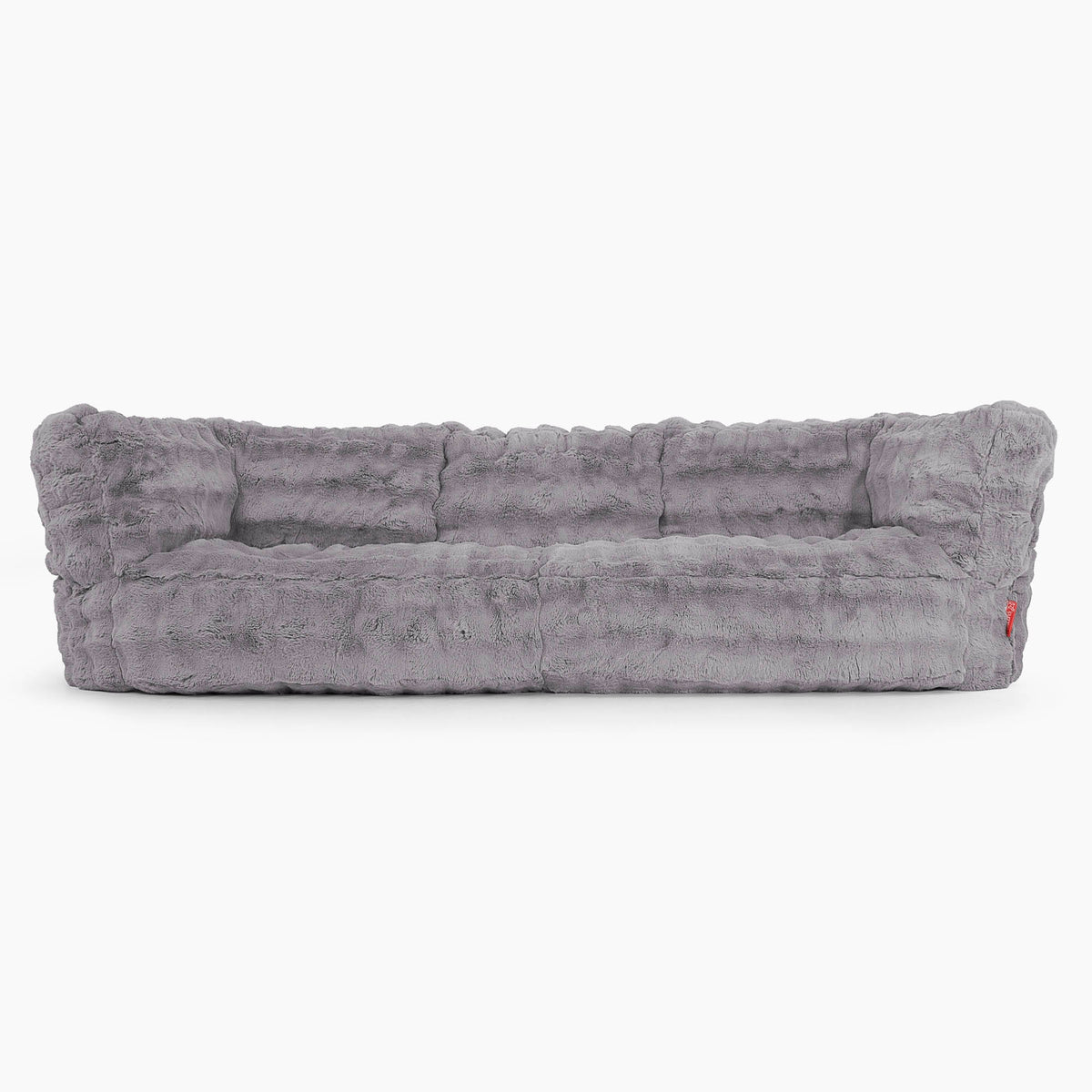 Lounge Pug 3 Sitzer Riesen Sitzsacksofa Bubble Pelz Grau Albert