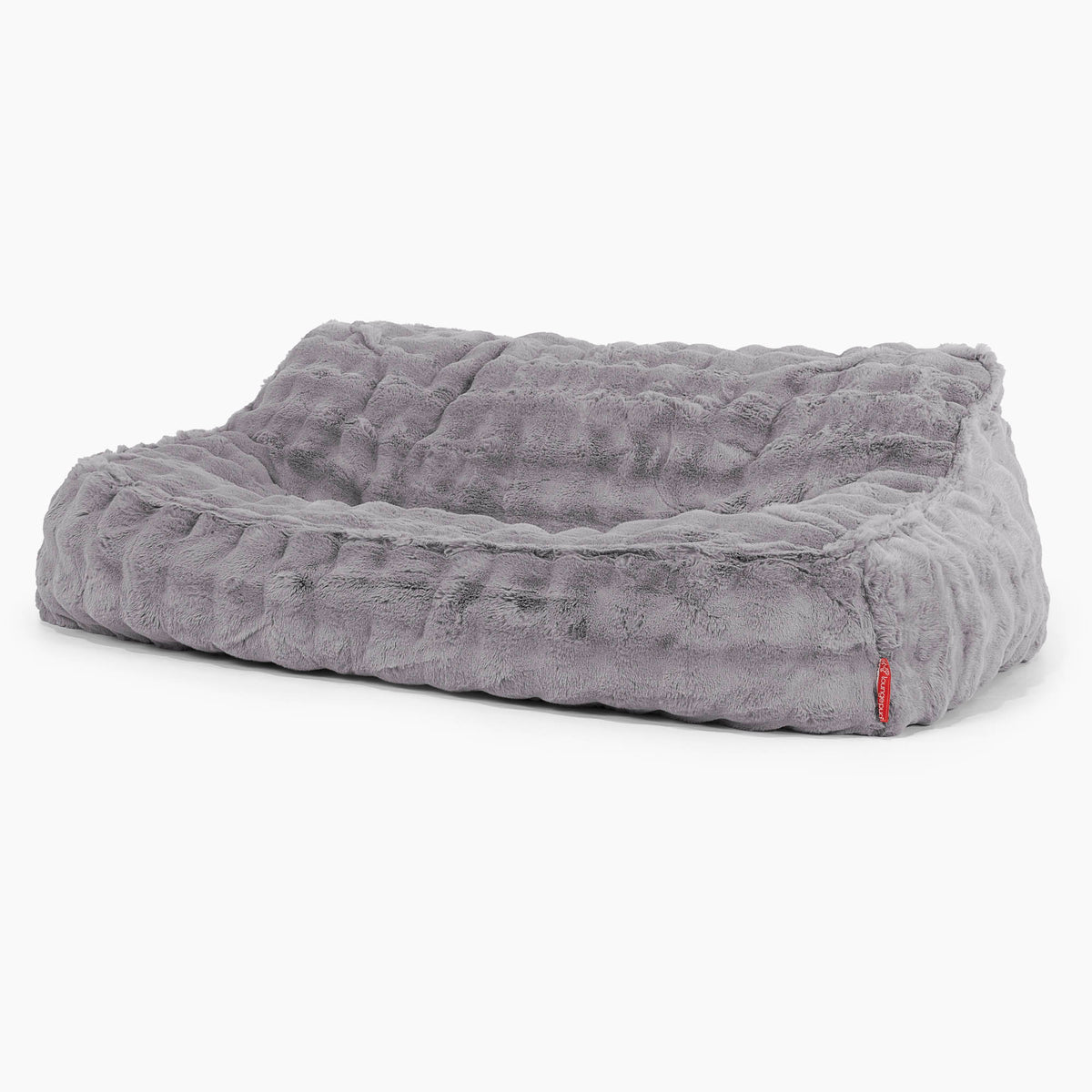 Lounge Pug Das Slouchy Sitzsack Sofa Bubble Pelz Grau– Big Bertha ...