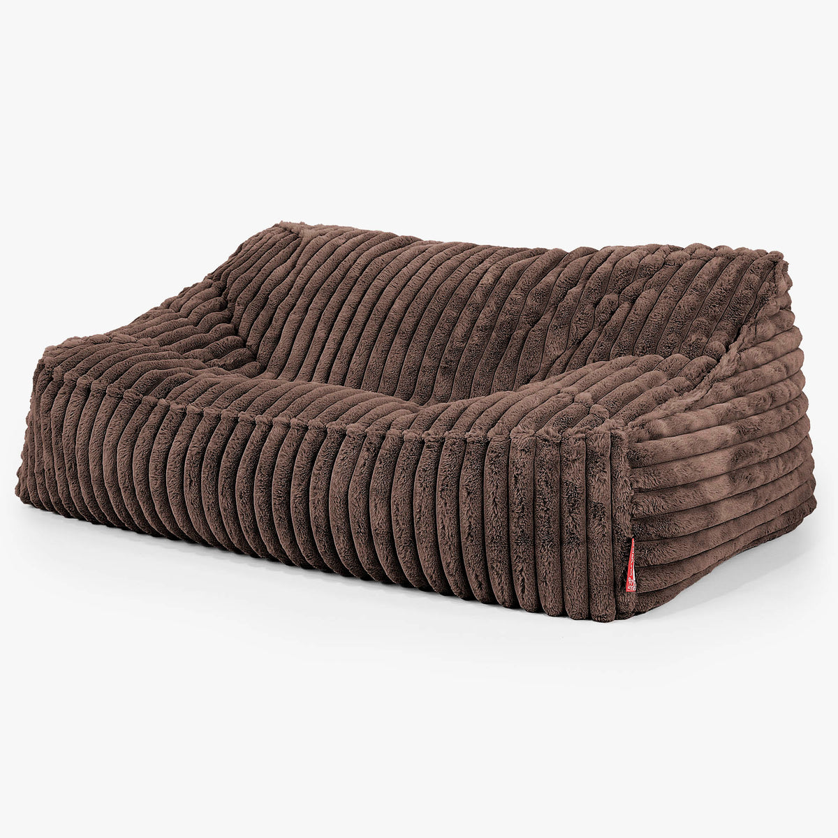 Lounge Pug Das Slouchy Sitzsack Sofa Ultra Plüsch Cord Nussbraun– Big ...