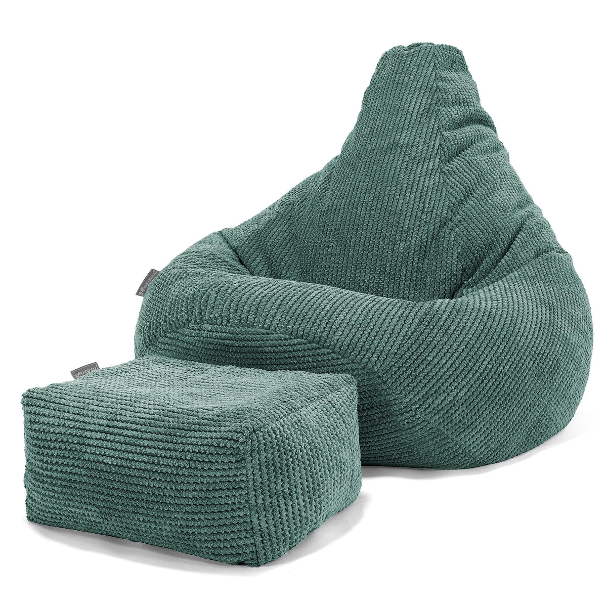 Lounge Pug - Gaming Sitzsack Sessel - Pom-Pom Moosgrün– Big Bertha ...