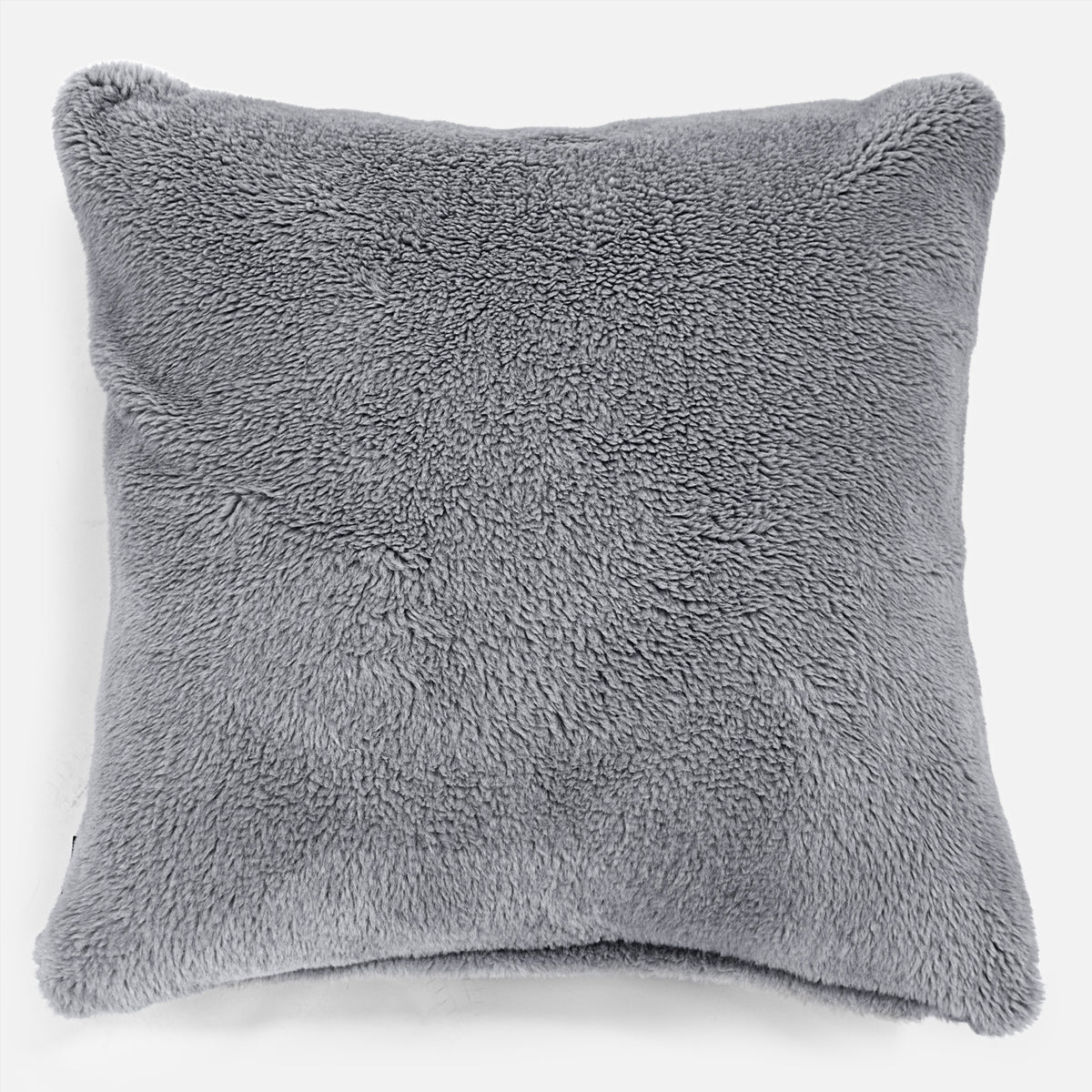 Lounge Pug Extra Große Kissen 70 x 70cm Teddy Kunstfell Dunkelgrau ...
