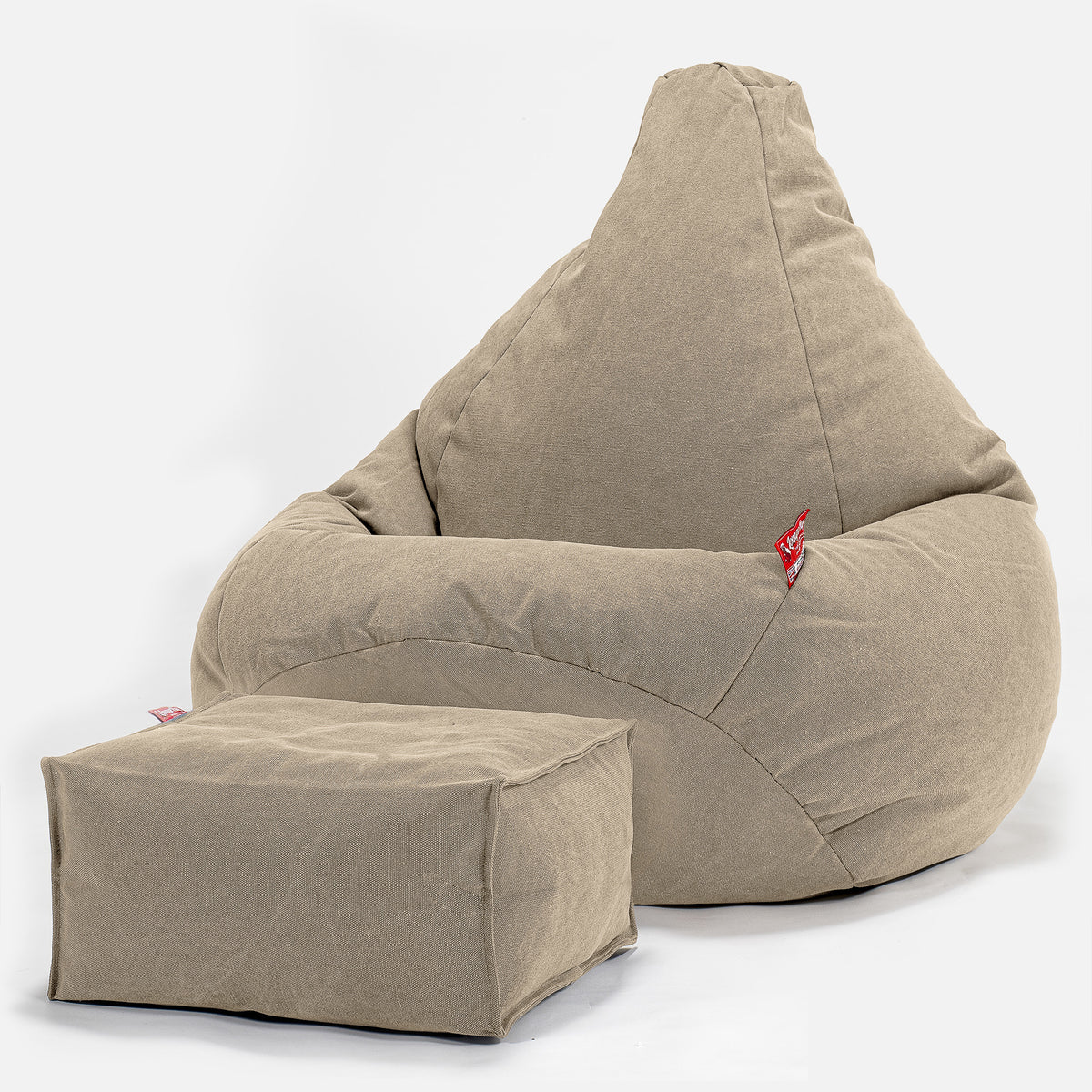 Lounge Pug - Gaming Sitzsack Sessel - Stonewashed-stoff Erde– Big ...