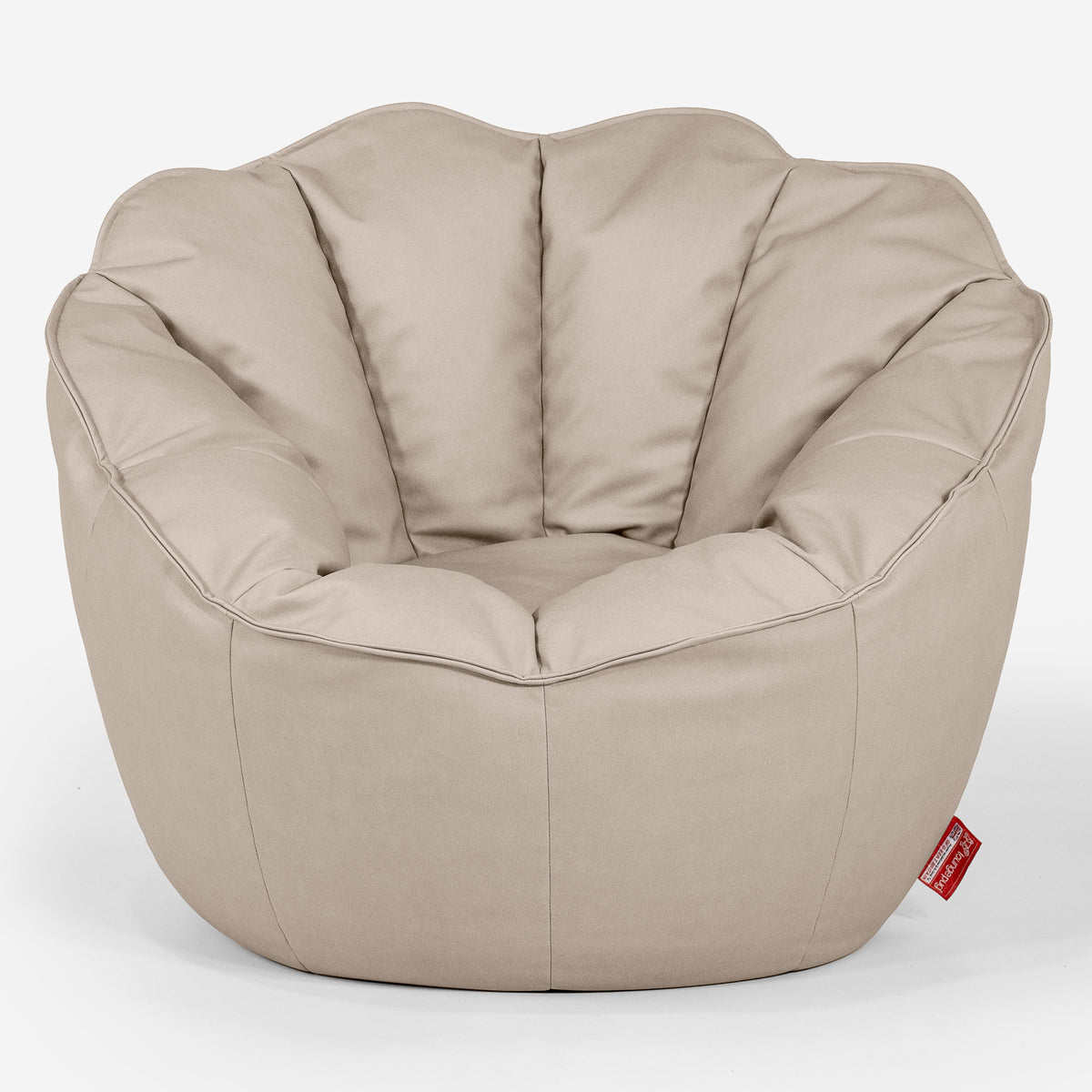 Lounge Pug Natalia Sacco Sitzsack Stuhl Veganes Leder Elfenbein– Big ...