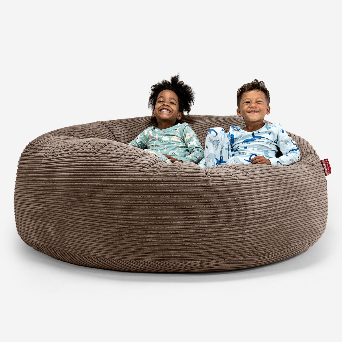 Lounge Pug Riesen Familiengröße Kinder Sitzsack Sofa Cord Mocca Riesen
