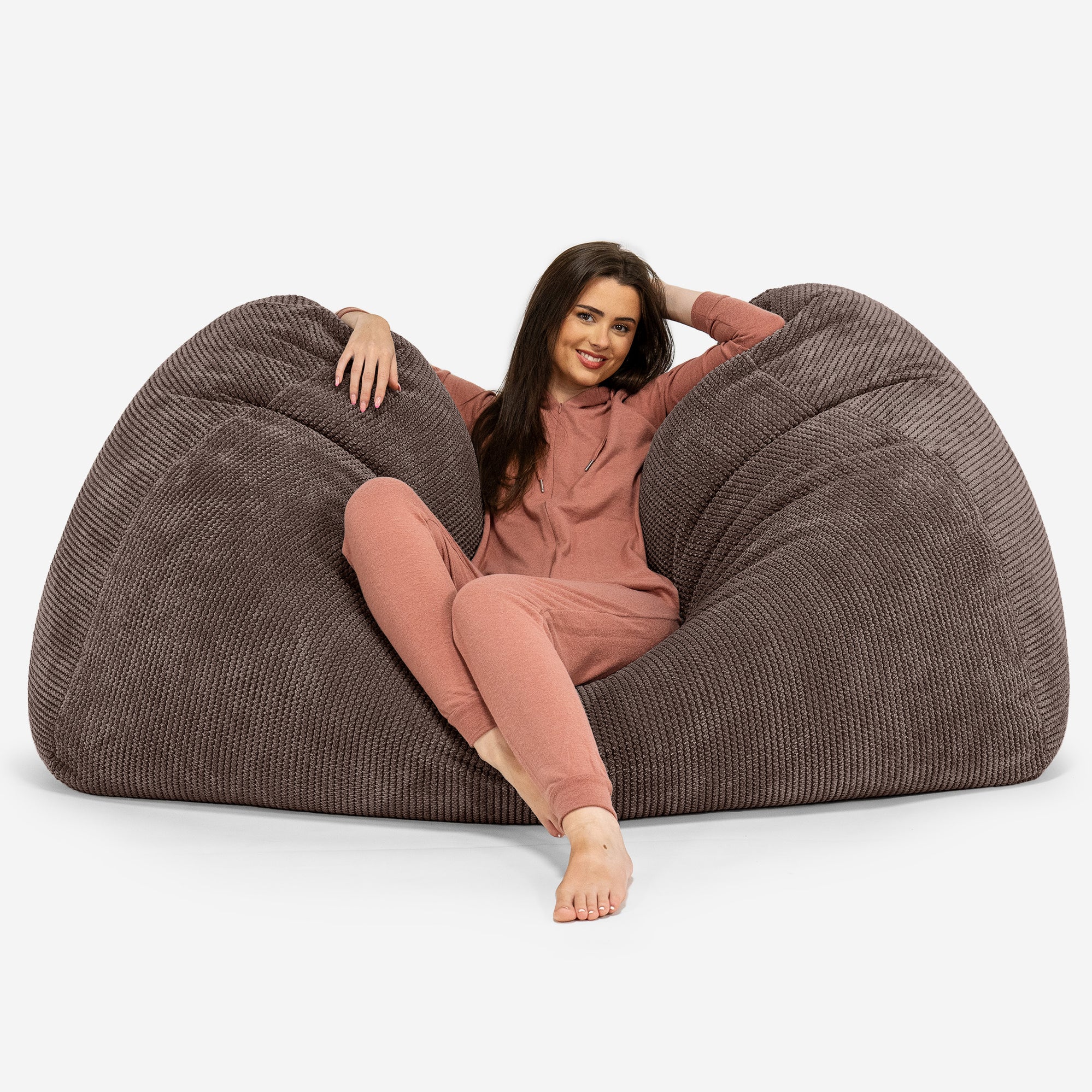 Lounge Pug, Riesen Sitzsack Couch, Sitzsack Sofa, Pom-Pom Creme– Big ...