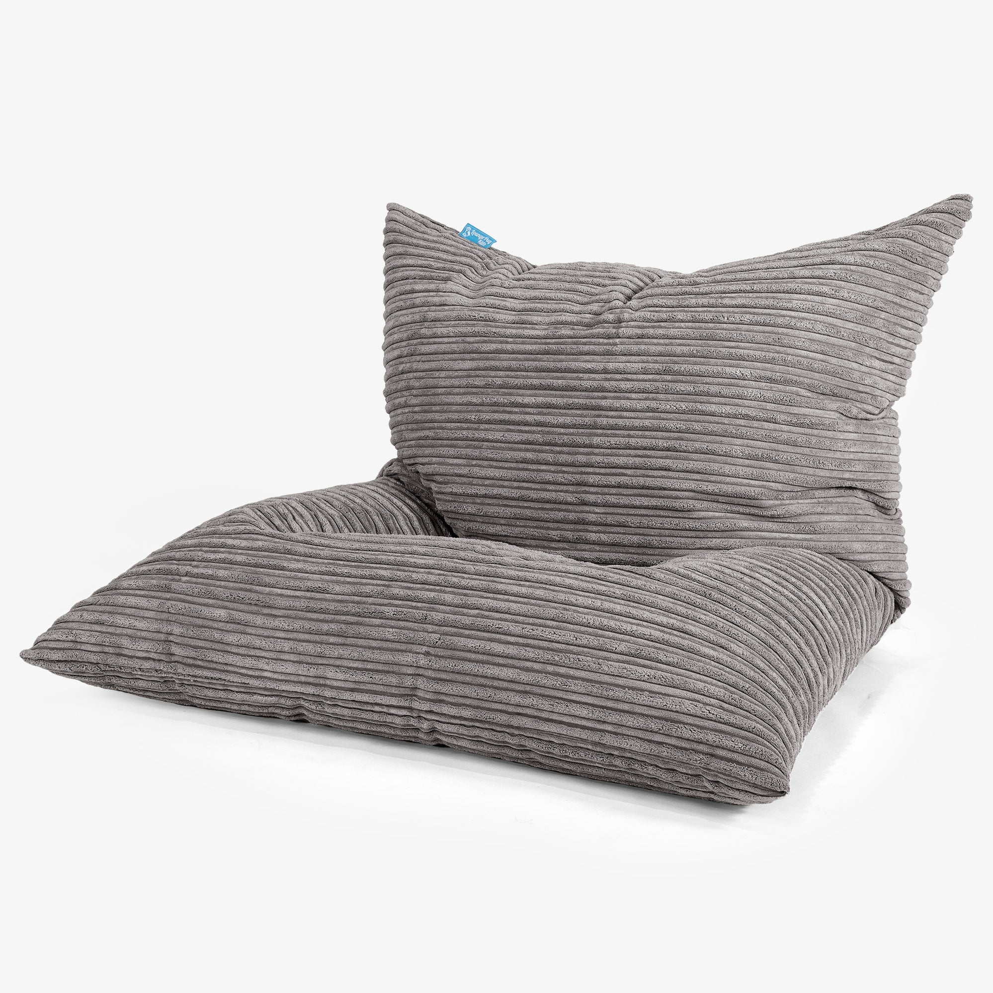 Lounge Pug, Sitzsack Kinder XL, Cord Elfenbein– Big Bertha Original DE