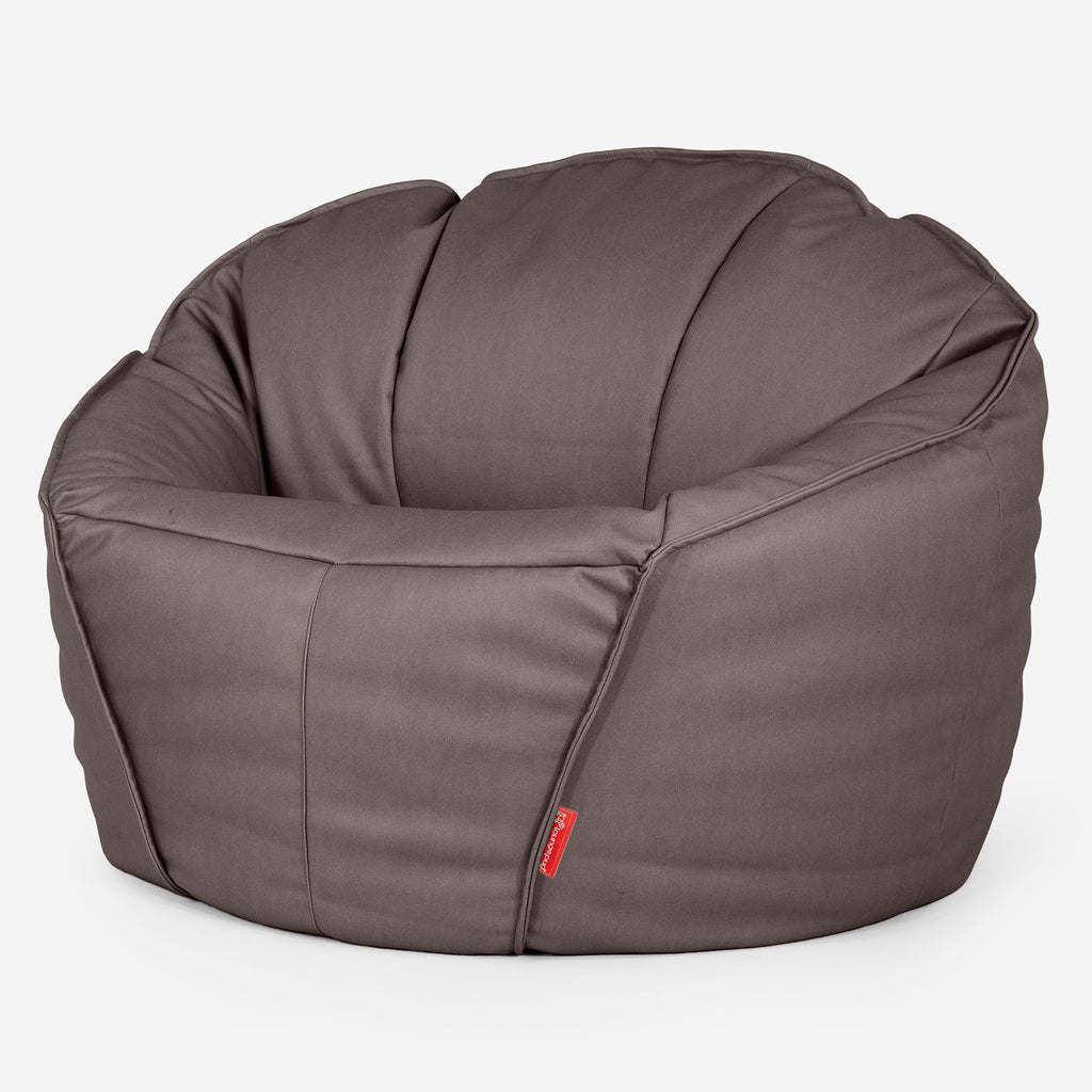 Lounge Pug Ultimative Klassischer Gaming Sitzsack Veganes Leder Schoko ...